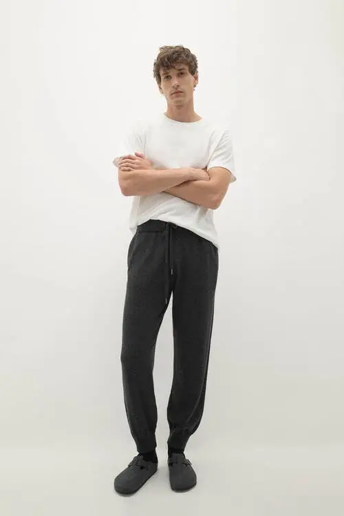 Naked Cashmere Karter Cashmere Joggers - Charcoal