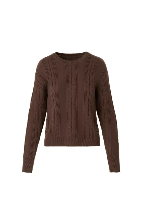 BY TESS COLLECTION Cable Knit Sweater