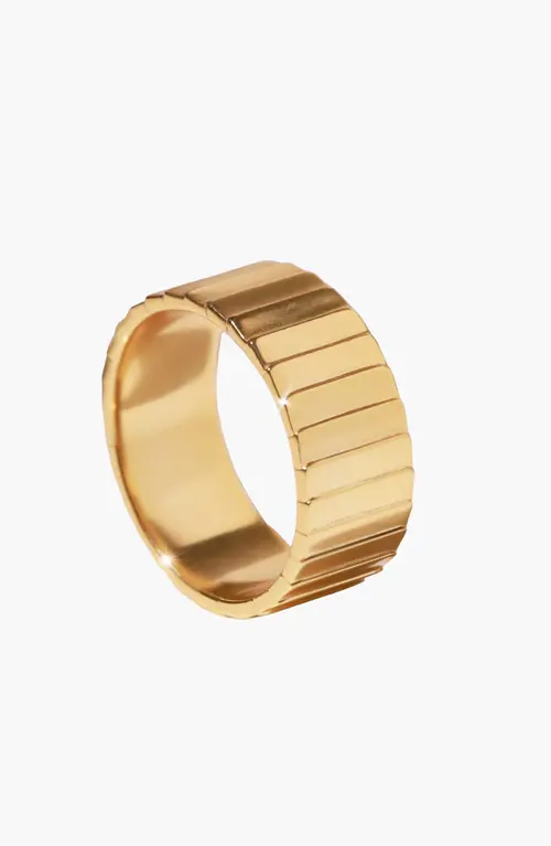 AURATE Infinity Band Ring - Vermeil/yellow