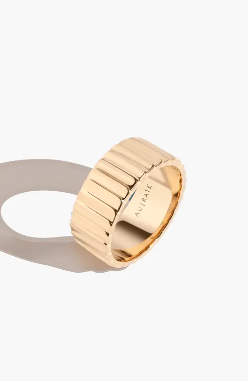 AURATE Infinity Band Ring - Vermeil/yellow