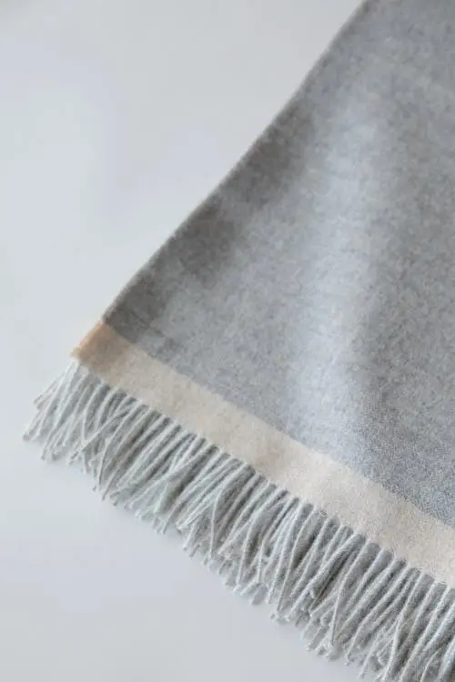 SSKEIN Gradient Weave Throw - Grey