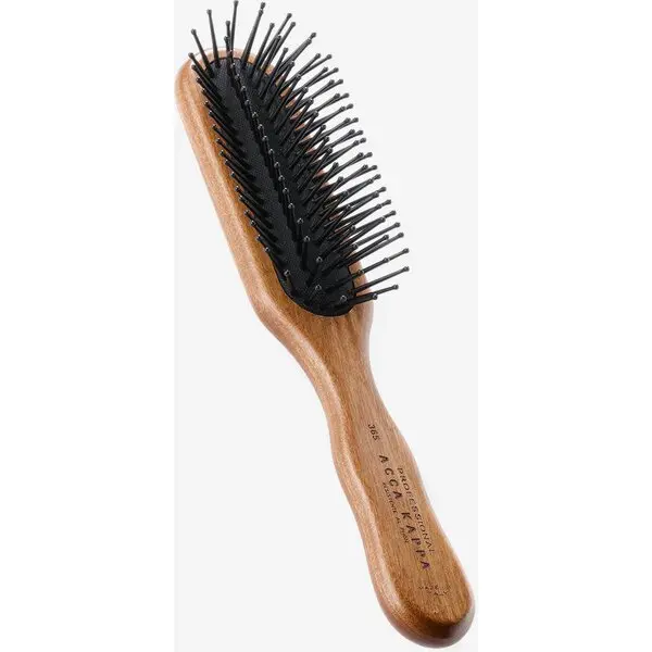 ACCA KAPPA Classic Rectangular Brushpom Pins - Brown