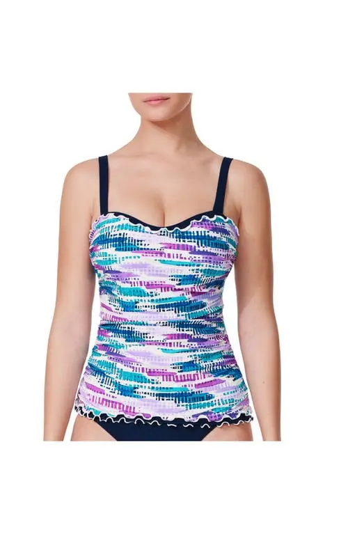 GOTTEX D-cup Tankini Top - Multi-blue