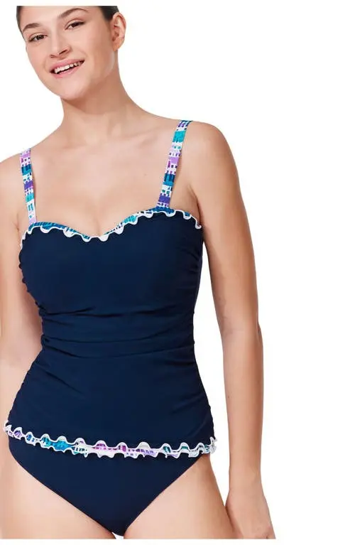 GOTTEX D-cup Tankini Top - Navy