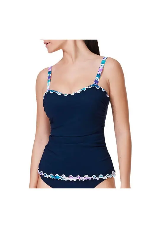 GOTTEX D-cup Tankini Top - Navy