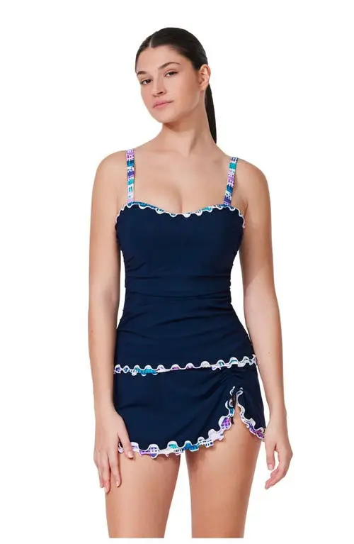 GOTTEX D-cup Tankini Top - Navy