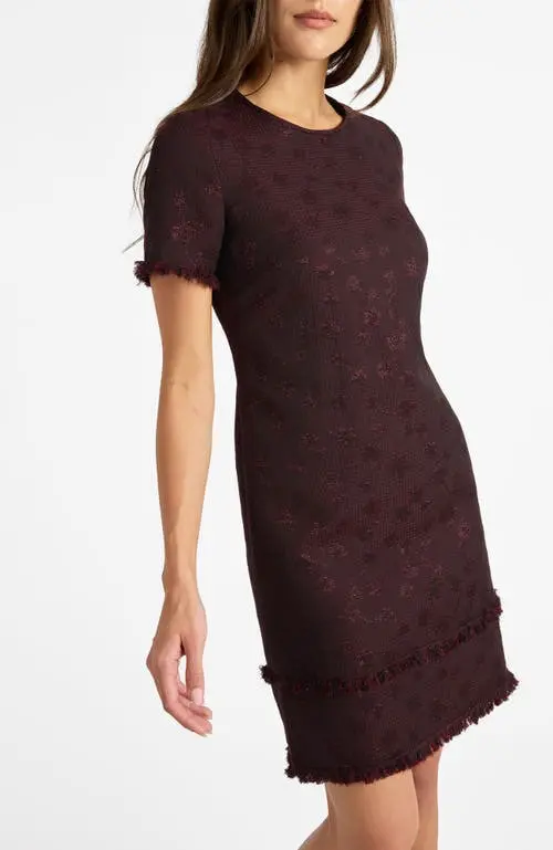 Santorelli Melania Short Sleeve Shift Dress
