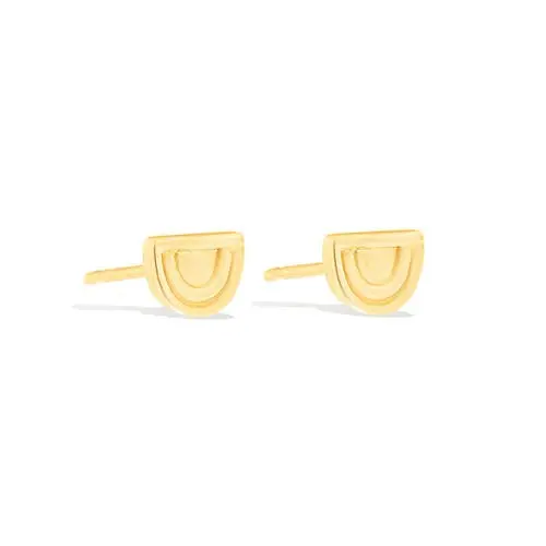 CAMPBELL + CHARLOTTE Edge Ferris Wheel Stud Earrings