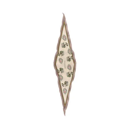 LOST PATTERN Nyc "daisy" Printed Silk Neckerchief