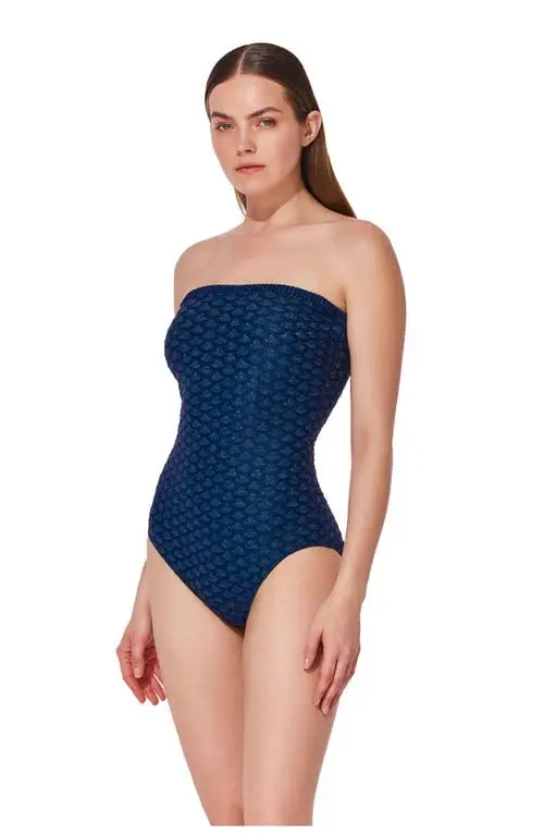 GOTTEX Scaled Up Bandeau Knit One Piece