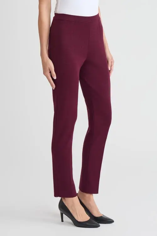 Ming Wang Knit Ankle Pants - Midnight Violet