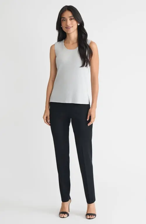 Ming Wang Mid-length Knit Tank - Silver