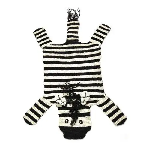 FINN + EMMA Organic Wool Play Mat + Nursery Rug | Zebra - Black