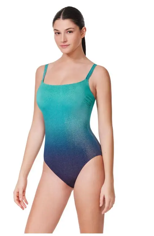 GOTTEX Dream Ombre Square Neck One Piece - Multi-blue