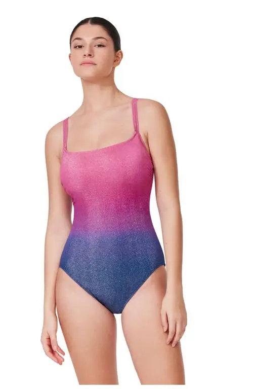 GOTTEX Dream Ombre Square Neck One Piece - Multi-pink