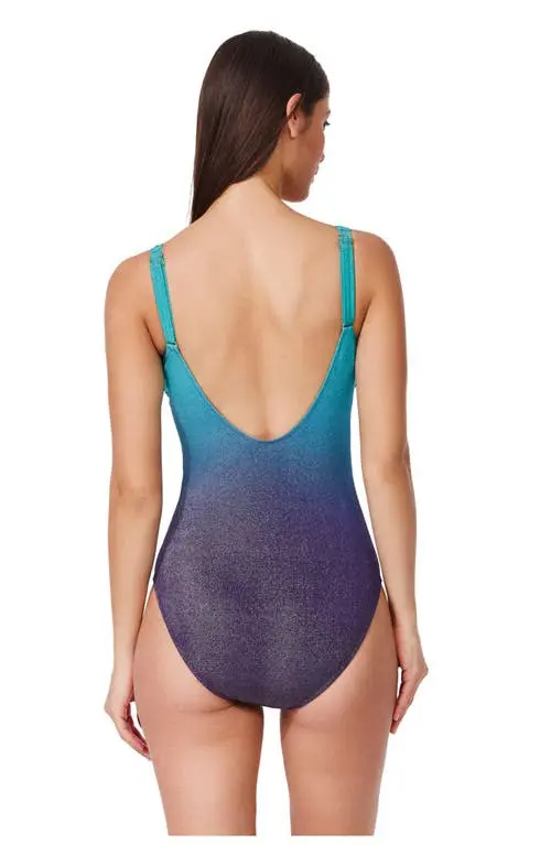 GOTTEX Dream Ombre V Neck One Piece - Multi-blue