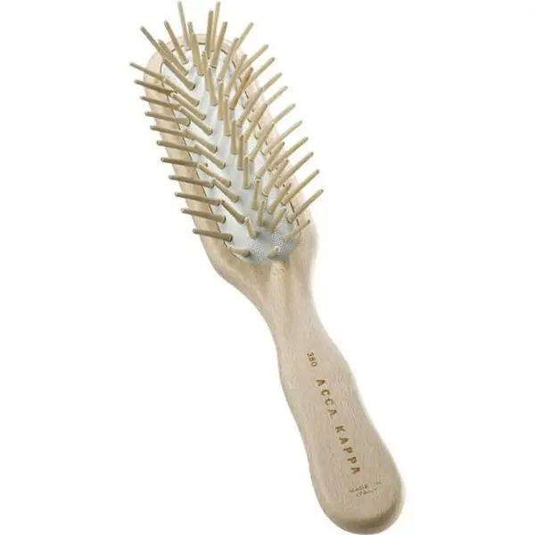 ACCA KAPPA Pneumatic Beech Rectangular Brush With En Pins - Wood