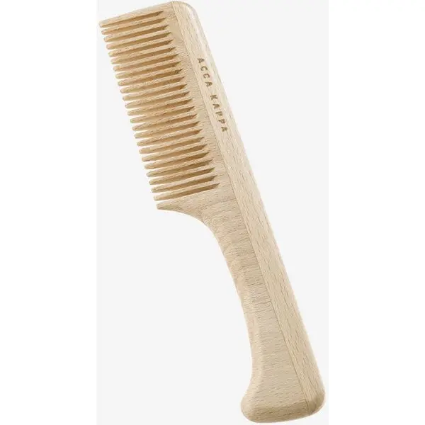ACCA KAPPA Natura Fine Tooth Comb - Wood