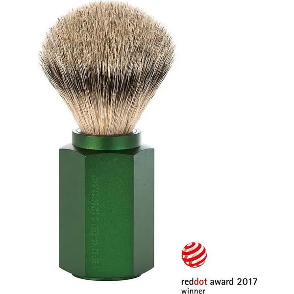 MUHLE Hexagon Silvertip Badger Shaving Brush - Forest