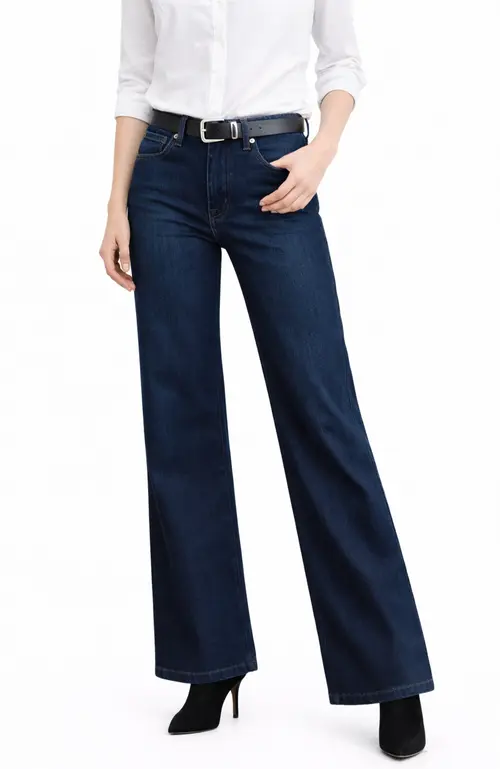 Fidelity Denim Katie High-rise Flare Jeans - Madera Blue