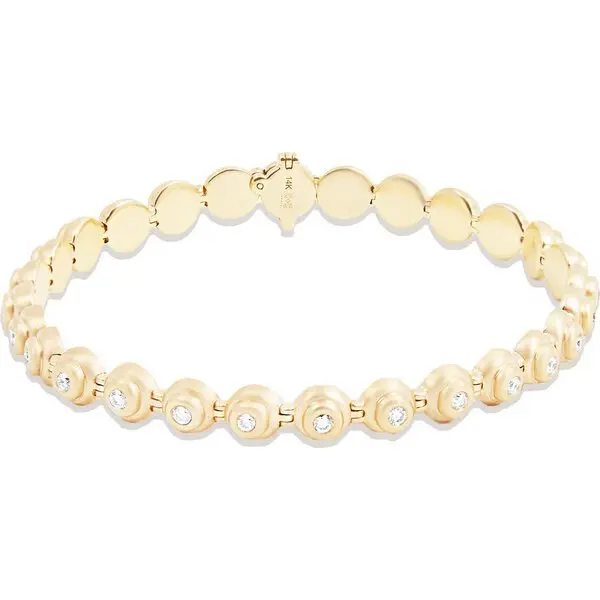 CAMPBELL + CHARLOTTE Evolve Link Bracelet - Diamond-gold