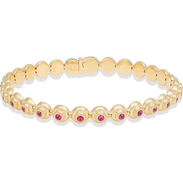 CAMPBELL + CHARLOTTE Evolve Link Bracelet - Sapphire-gold
