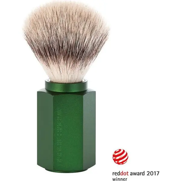 MUHLE Hexagon Silvertip Fiber Shaving Brush - Forest