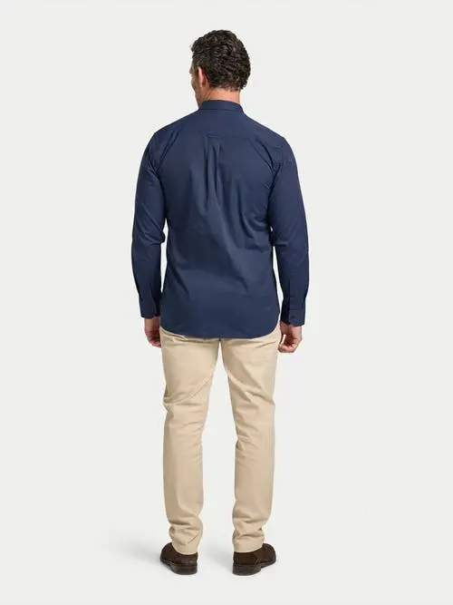 RAGING BULL Long Sleeve Dash Dobby Cotton Shirt