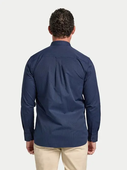 RAGING BULL Long Sleeve Dash Dobby Cotton Shirt