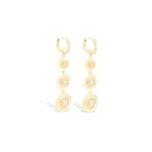 CAMPBELL + CHARLOTTE Evolve Chandelier Diamond Earrings - Diamond-gold