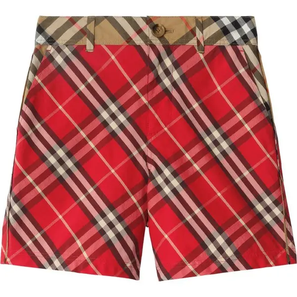 Burberry Check Cotton Shorts