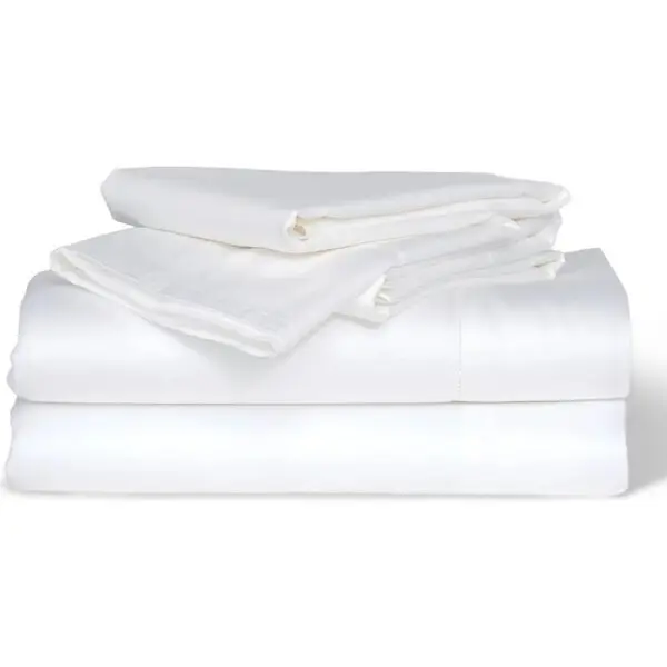 ELA LANE USA Heritage Organic Sateen Sheet Set - White