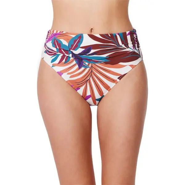 GOTTEX Plantopia Shirred High Waist Swim Bottom - Multi
