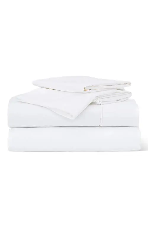 ELA LANE USA Heirloom Organic Percale Sheet Set - White