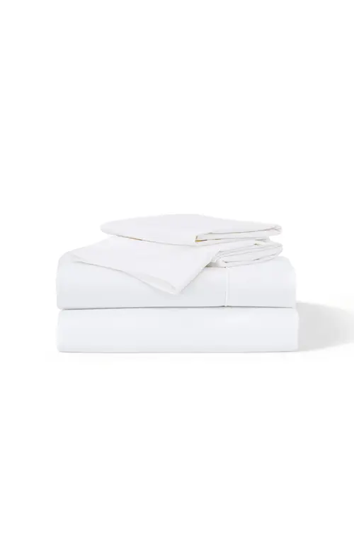 ELA LANE USA Heirloom Organic Percale Sheet Set - White