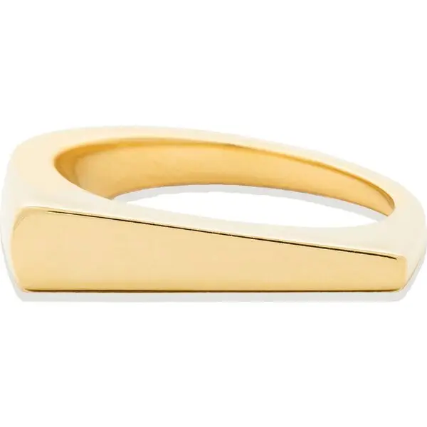 CAMPBELL + CHARLOTTE Edge Tapered Stacking Ring - Gold