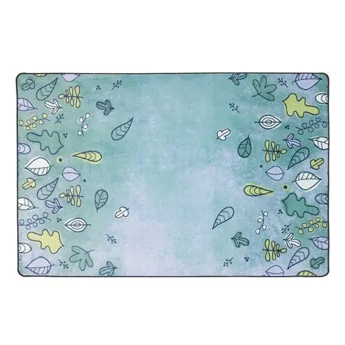KAPLAN EARLY LEARNING COMPANY Falling Leaves Border Carpets - Blue