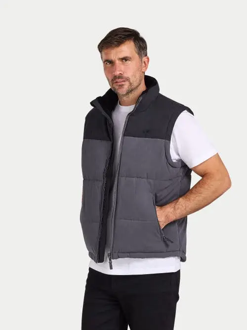 RAGING BULL Two Tone Zip Neck Gilet