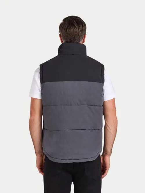 RAGING BULL Two Tone Zip Neck Gilet