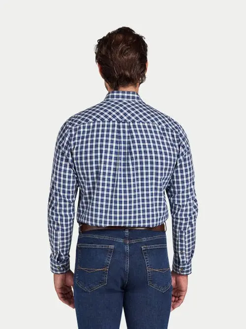 RAGING BULL Mod Check Brushed Cotton Twill Shirt
