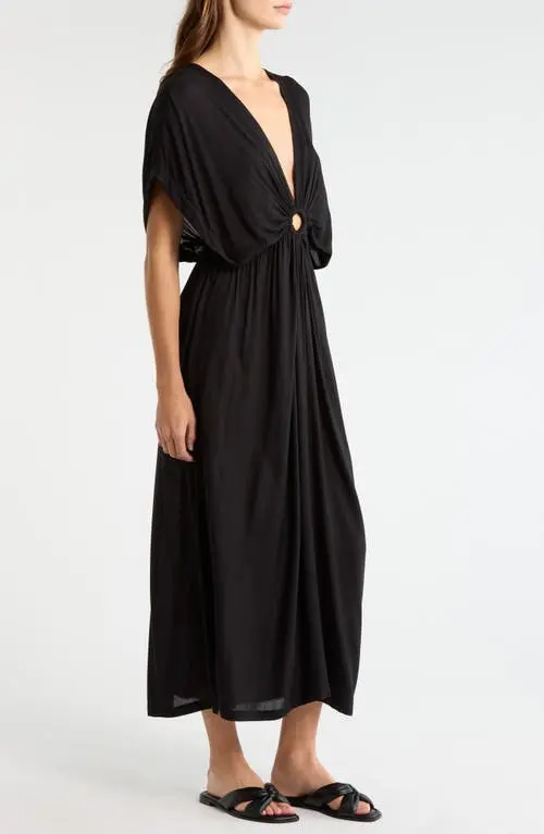 Elan Ring Cover-up Maxi Dress - Black