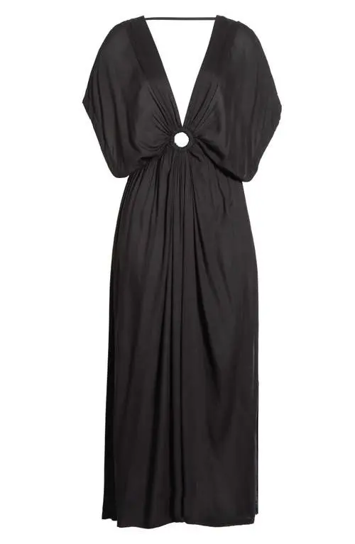 Elan Ring Cover-up Maxi Dress - Black