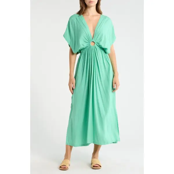 Elan Ring Cover-up Maxi Dress - Jade