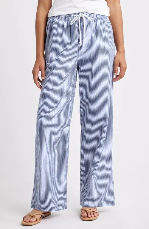 BEACHLUNCHLOUNGE Reed Stripe Cotton Pants - Santorini