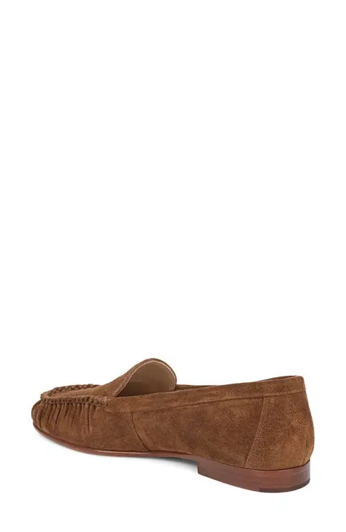 Veronica Beard Prilla Suede Loafer - Chestnut