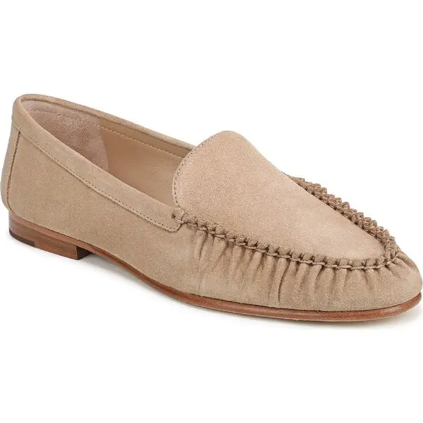 Veronica Beard Prilla Suede Loafer - Sand