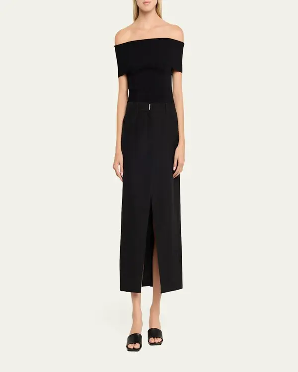 Givenchy 65mm Logo Heel Leather Mules
