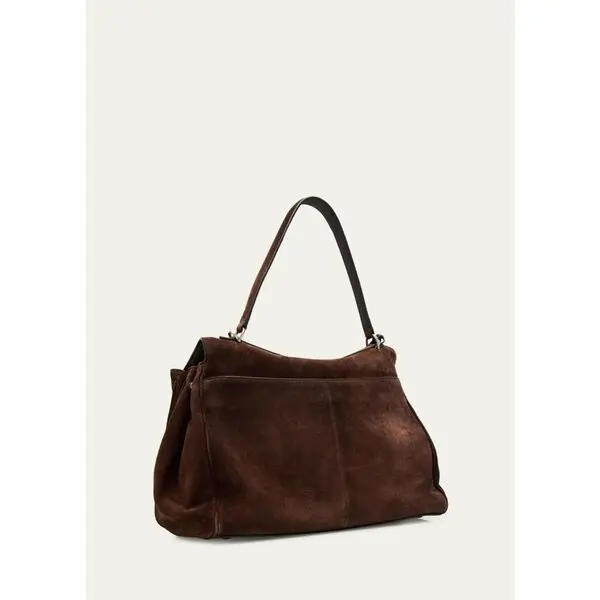 Balenciaga Rodeo Suede Top-handle Bag - Light Espresso