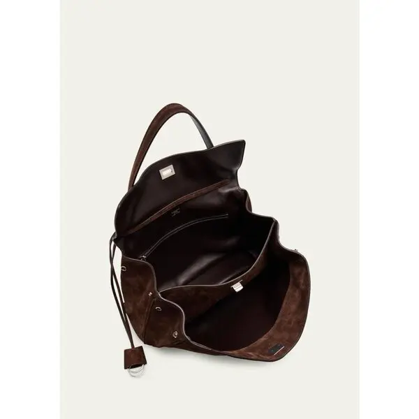 Balenciaga Rodeo Suede Top-handle Bag - Light Espresso