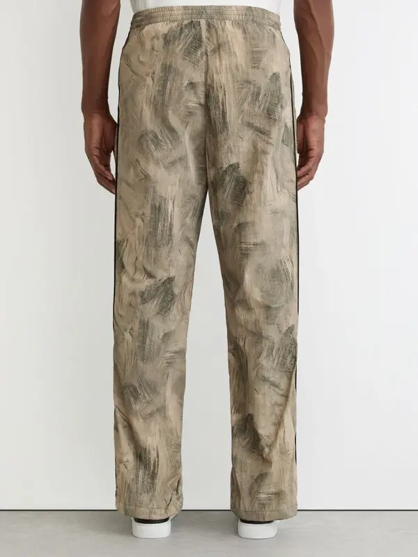 LES DEUX Abstract Print Technical Track Trousers
